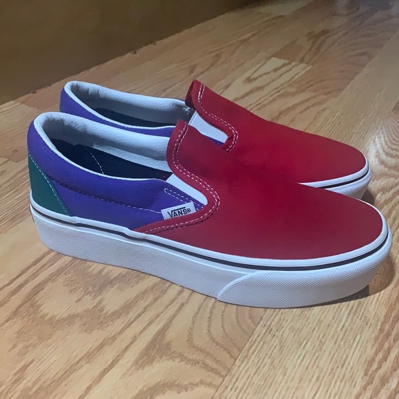 Vans | Shoes | Platform Multicolor Vans | Poshmark